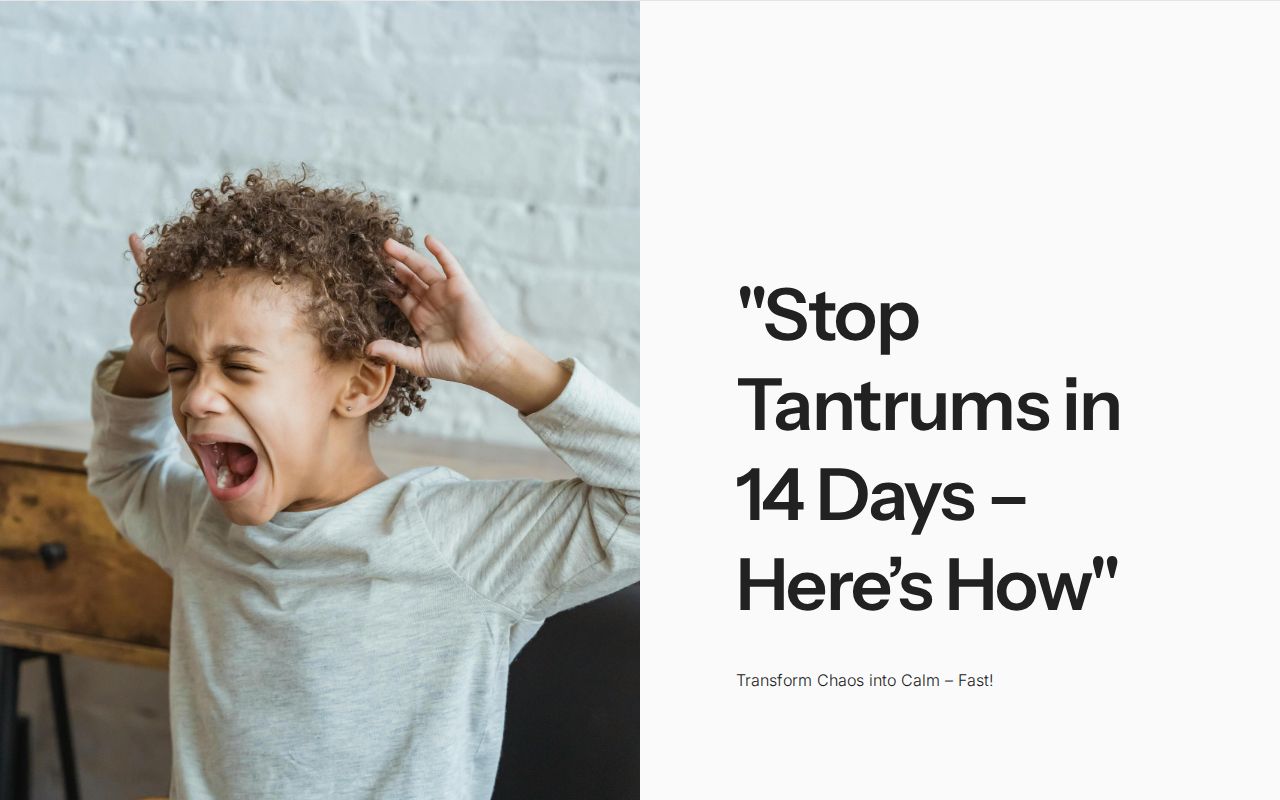 "Stop Tantrums in 14 Days – Here’s How"